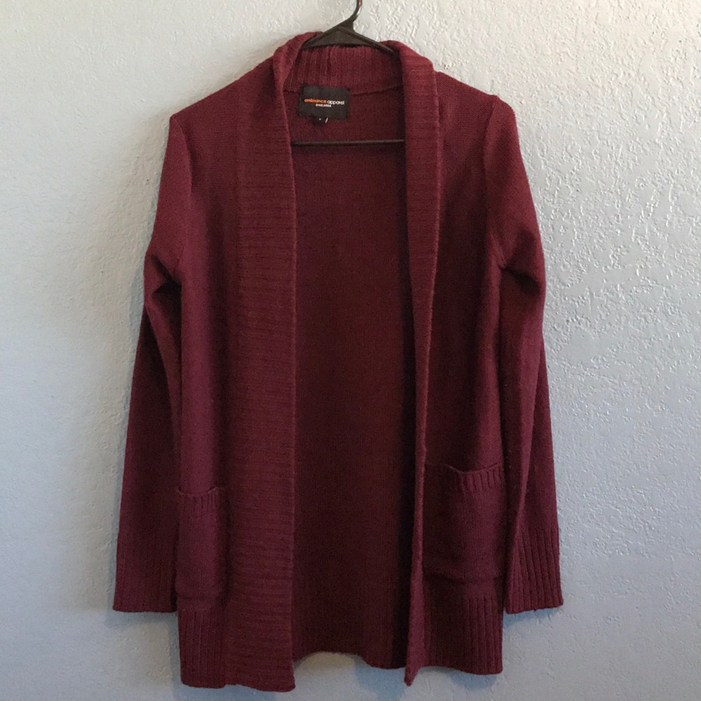 Burgundy Cardigan - Gem